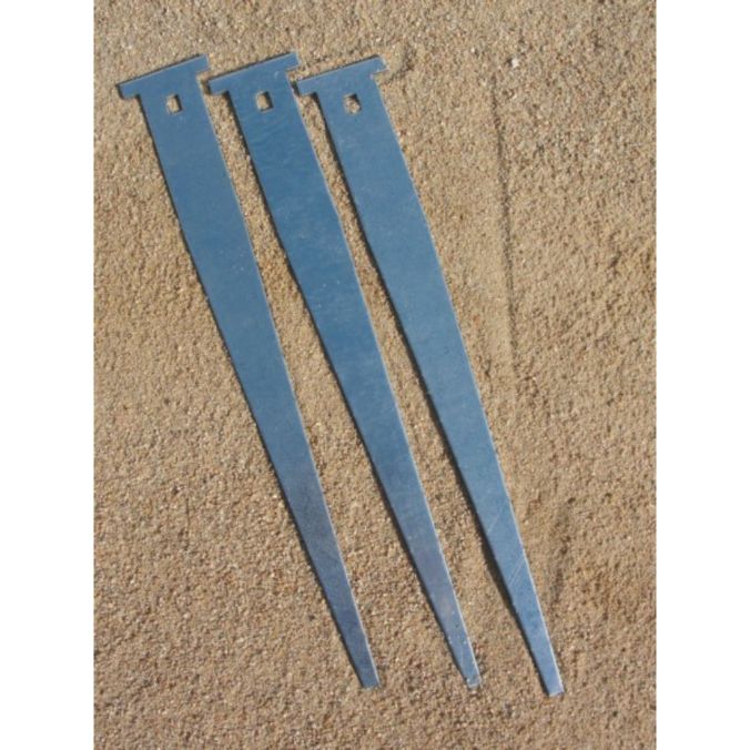 Pieu supplémentaire pour bordure plane en acier galvanisé | La Plaine